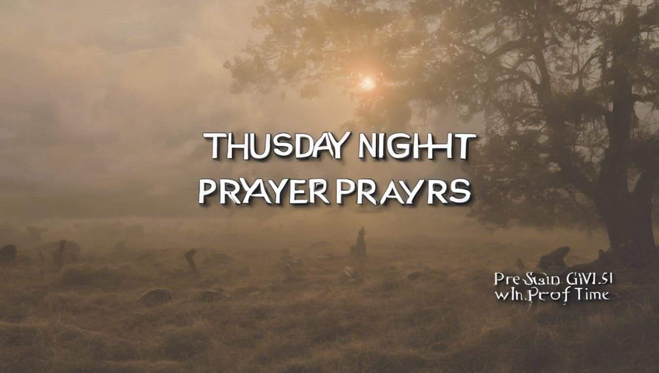 5 Thursday Night Prayers to End Your Day - Graced Guide